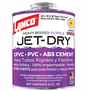Jet-Dry PVC Cement - Lanco - República Dominicana