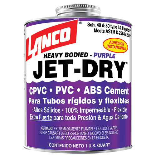 Jet-Dry PVC Cement - Lanco - República Dominicana